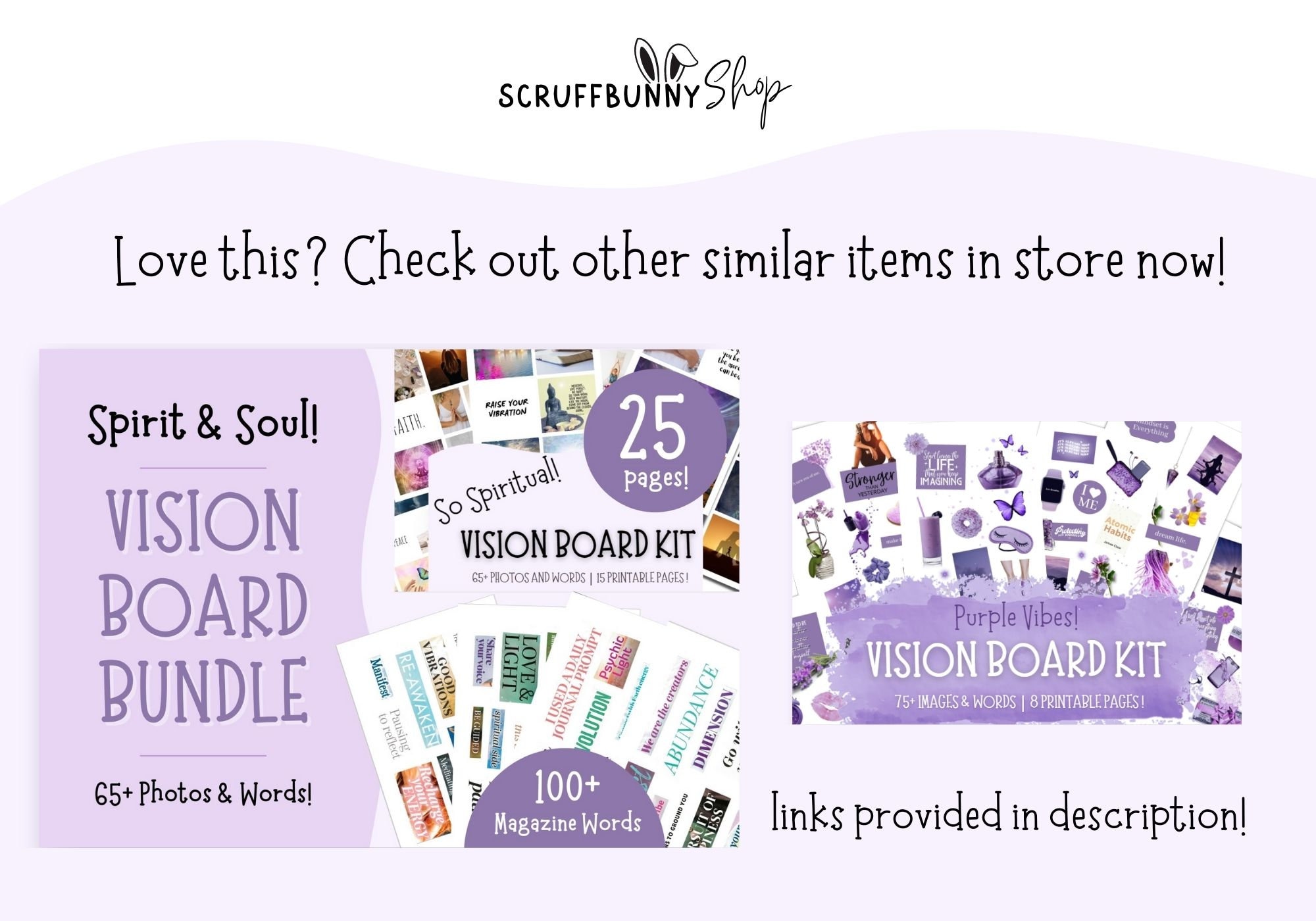 Spiritual Vision Board Printable, Vision Board for Women, Vision Board ...