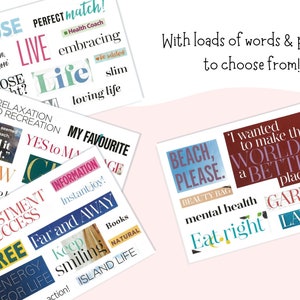 450+ Real Magazine Words Printable, Vision Board Words, Vision Board ...