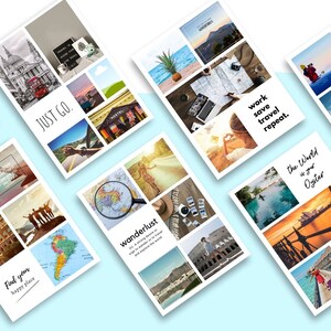 Travel Vision Board Kit, Vision Board Printable, Vision Board Party Kit ...