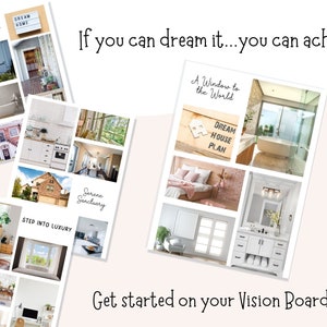 Dream Home Vision Board, Couples Vision Board, Vision Board Printable ...