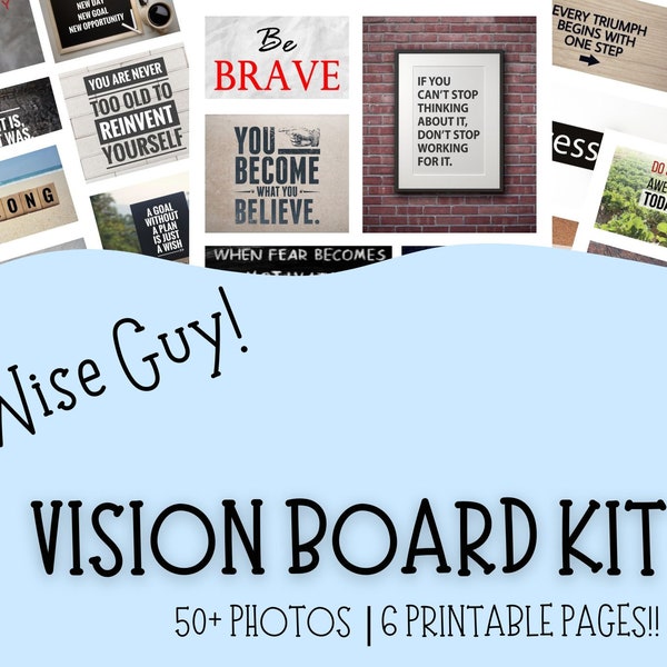 Vision Board Printables Men - Etsy