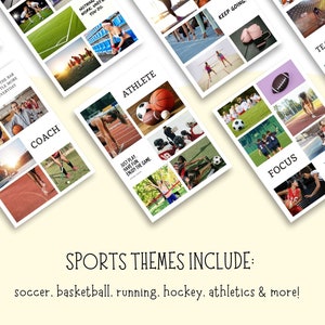 Sports Vision Board Kit, Vision Board Printables for Women, Vision ...