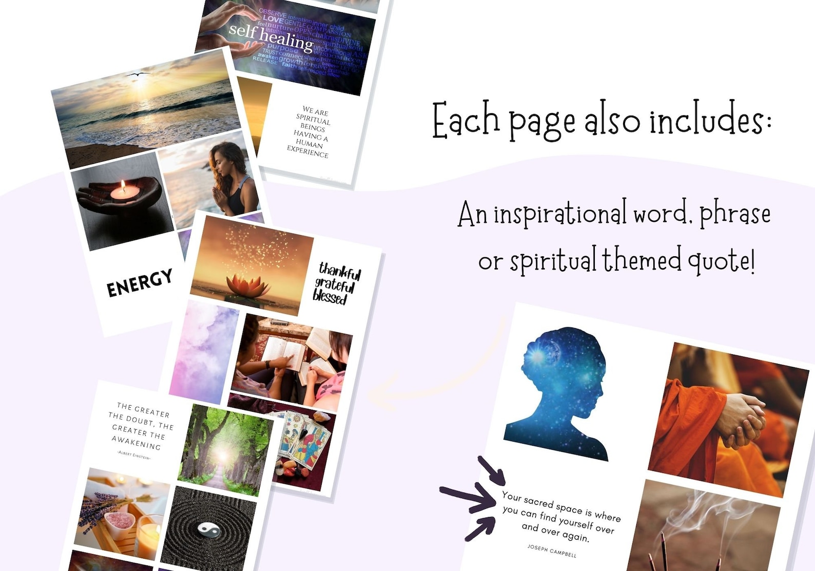 Spiritual Vision Board Printable, Vision Board for Women, Vision Board ...