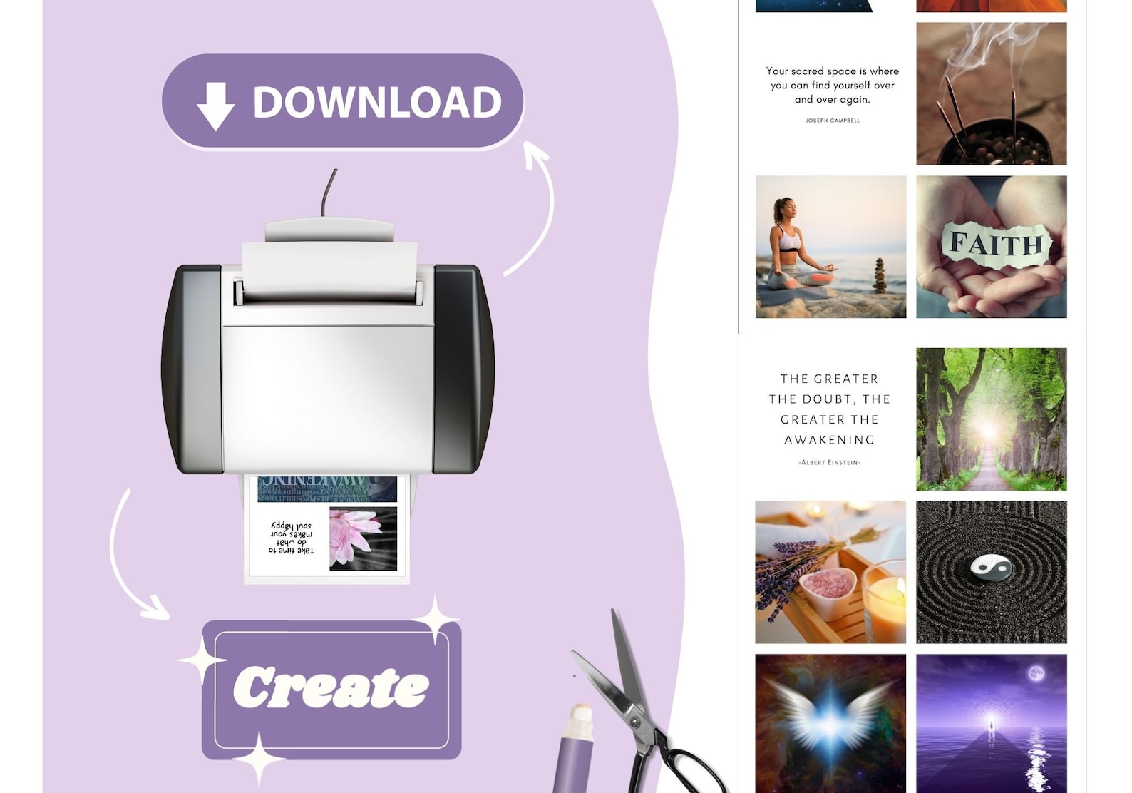 Spiritual Vision Board Bundle for Women Vision Board Printable Vision ...