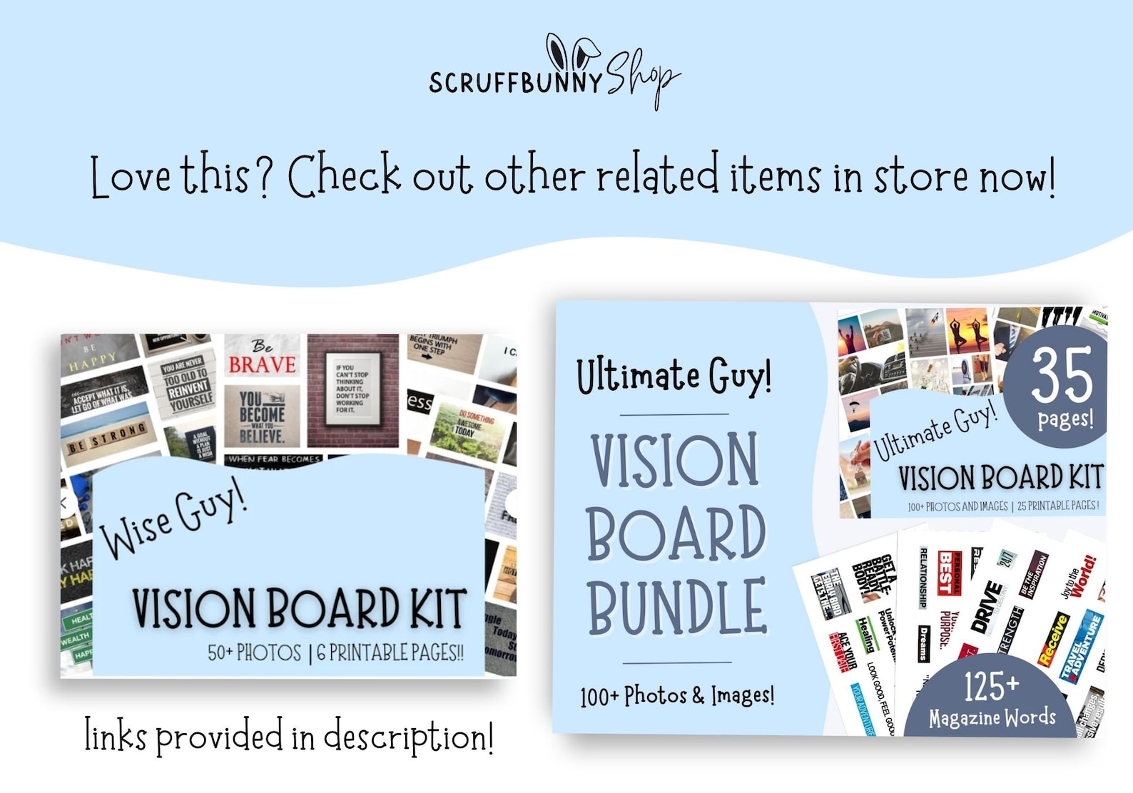 Vision Board Kit for Men, Vision Board Printable, Vision Board for Boys ...
