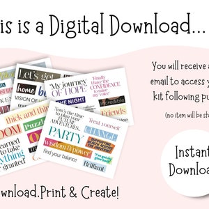 450+ Real Magazine Words Printable, Vision Board Words, Vision Board ...