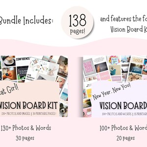 Women's Vision Board Bundle, Vision Board Kit for Women, Vision Board ...