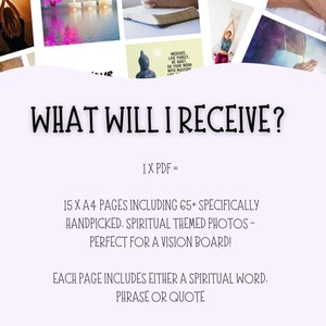 Spiritual Vision Board Printable Vision Board Kit Vision - Etsy