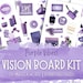 Purple Vision Board Printable, Vision Board Kit for Women 2026, Vision ...