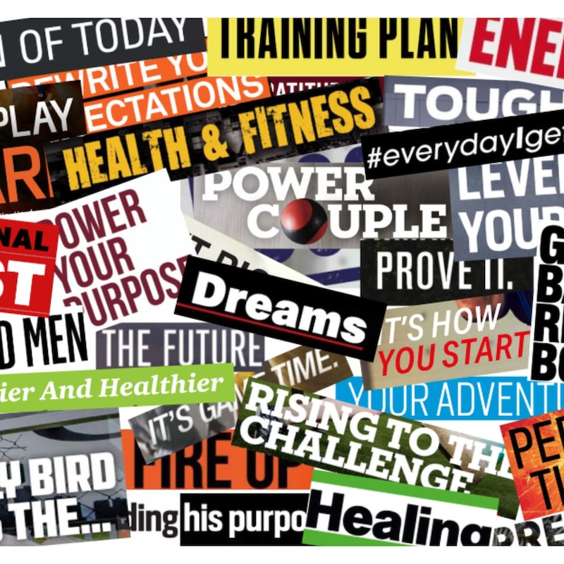 Collage Words - Etsy
