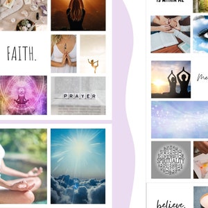 Spiritual Vision Board Bundle for Women Vision Board Printable Vision ...