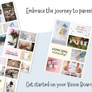 Pregnancy Vision Board Printables, Baby Vision Board Kit, Pregnancy ...