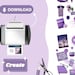 Purple Vision Board Bundle for Women Vision Board Printable Vision ...