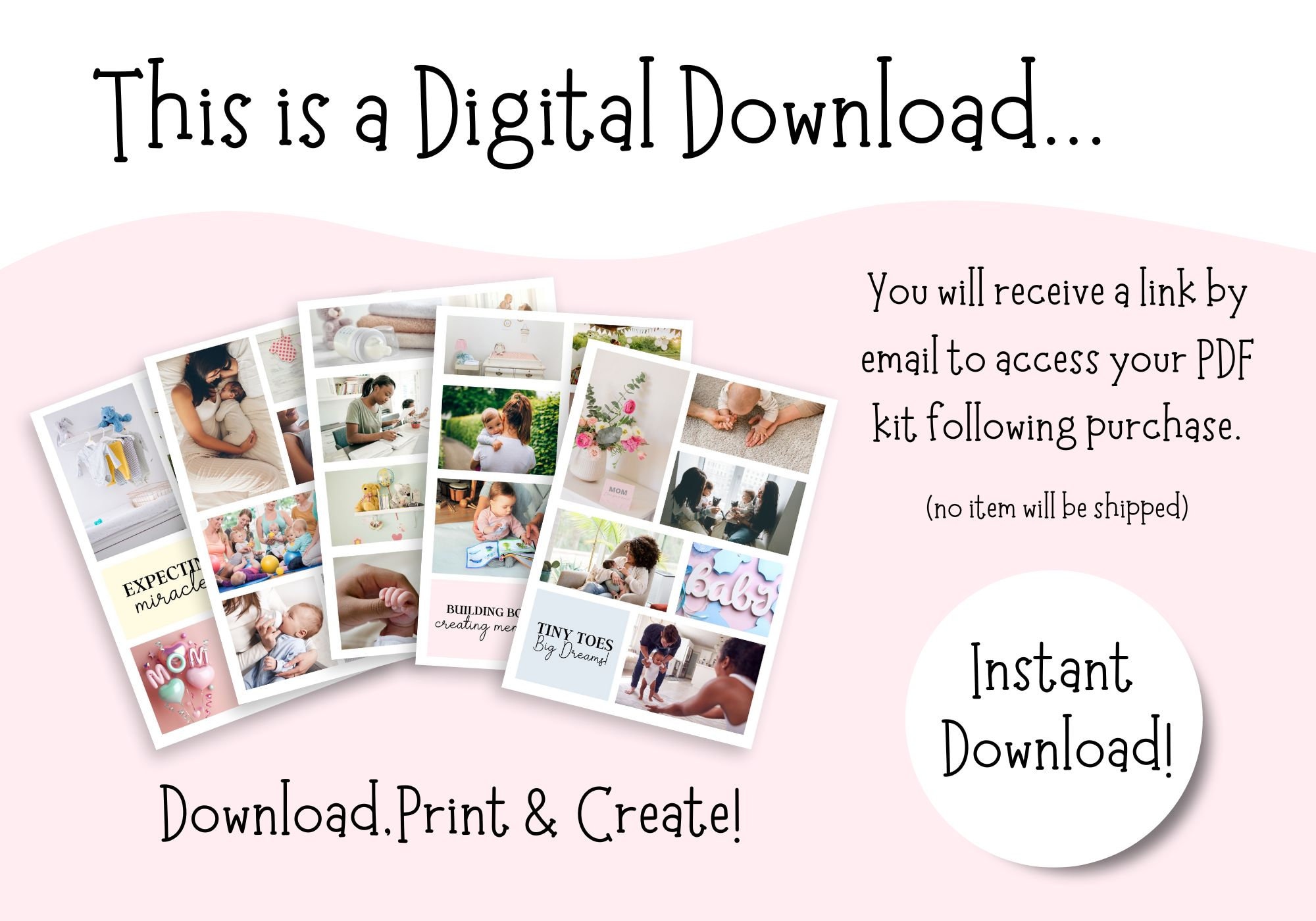 Pregnancy Vision Board Printables, Baby Vision Board Kit, Pregnancy ...