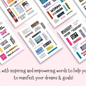 Women's Vision Board Bundle, Vision Board Kit for Women, Vision Board ...