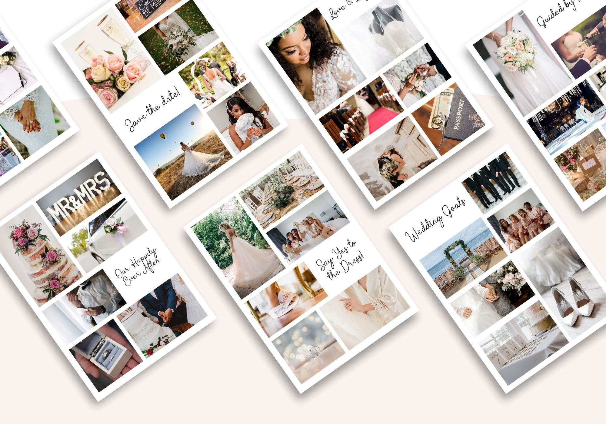 Wedding Vision Board Kit, Vision Board Printable, Wedding Planning ...