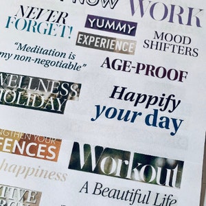 100+ Vision Board Words, Vision Board Party Printable, Vision Board Kit ...