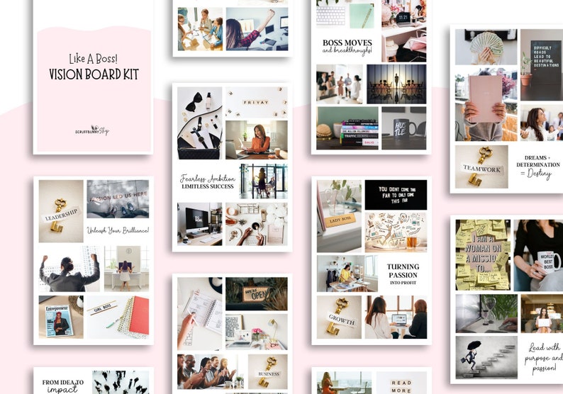 Career Vision Board, Entrepreneur Vision Board, Vision Board Party 2026 ...