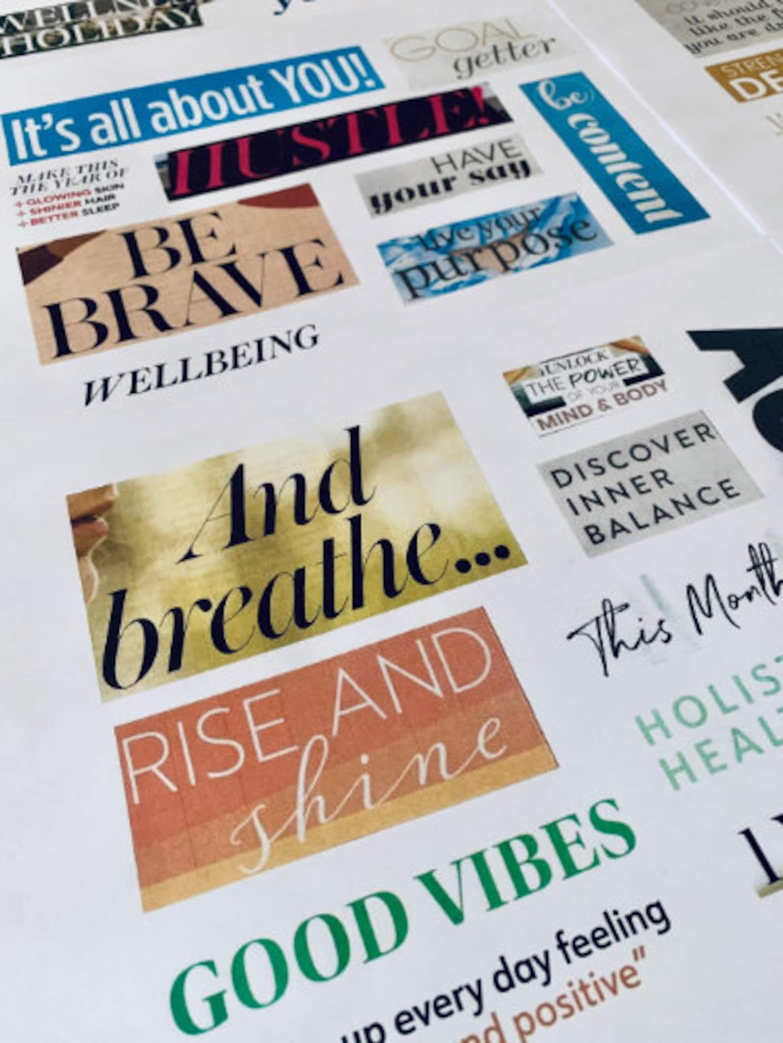 100+ Vision Board Words, Vision Board Party Printable, Vision Board Kit ...