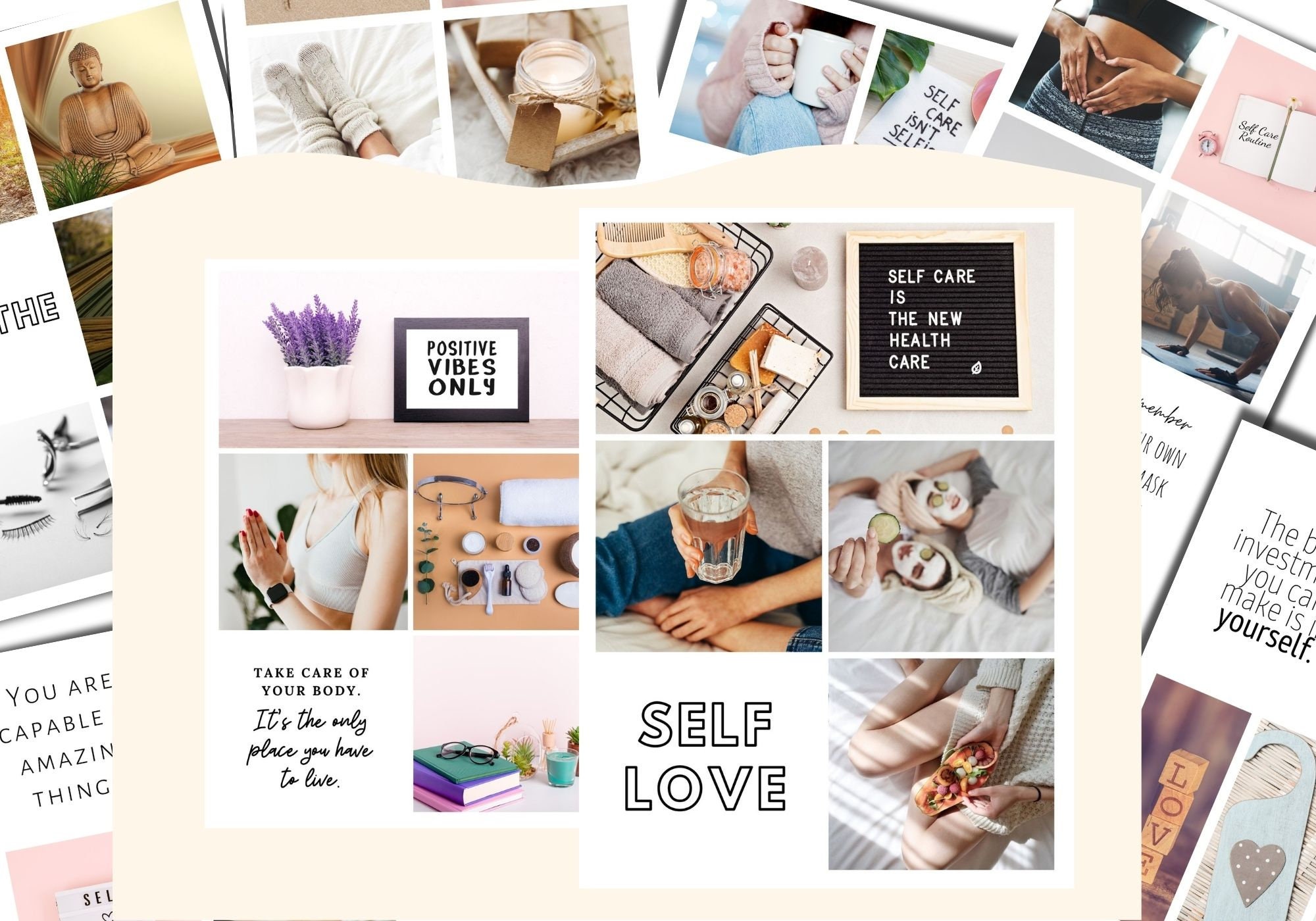 Self Care Vision Board Printable Vision Board for Women - Etsy UK