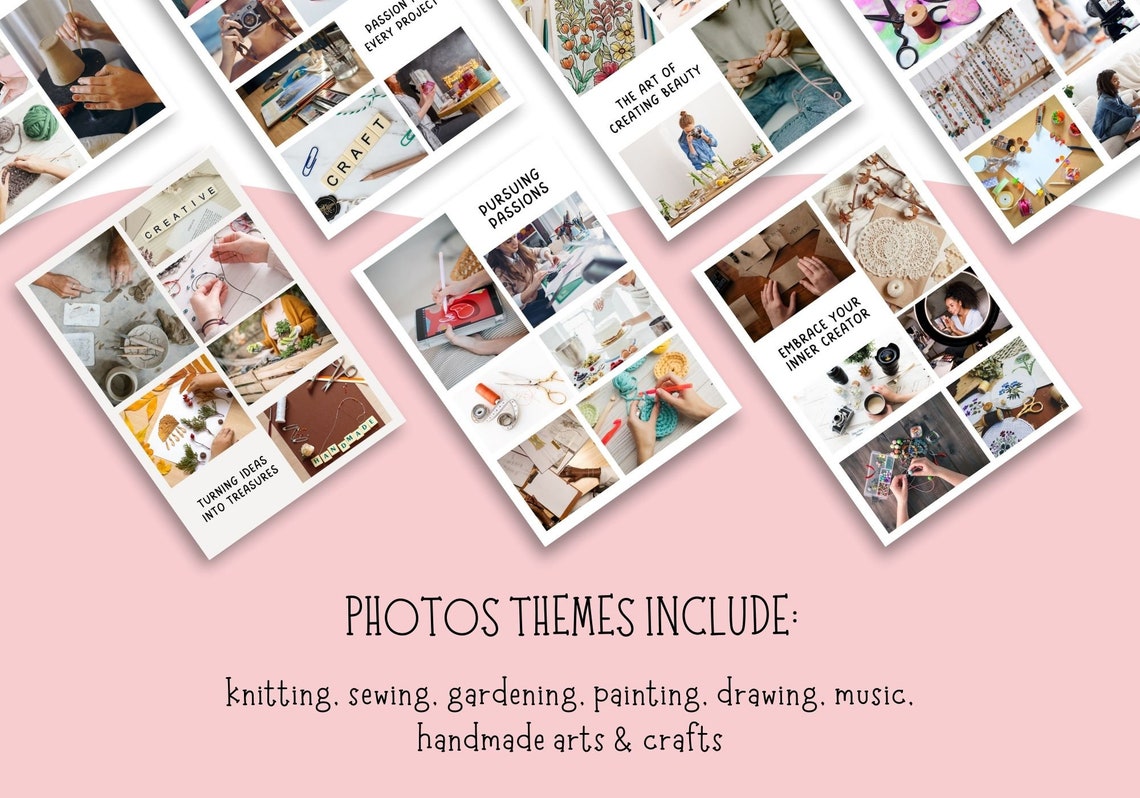 Craft Vision Board Printable, Vision Board Kit, Vision Board Party Kit, Vision Board for Women ...