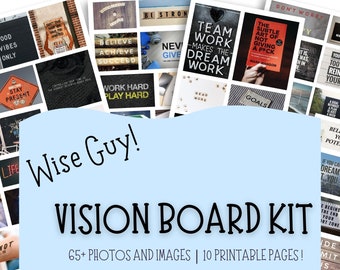 Vision Board Kit for Men, Teen Boys Vision Board Printables, Sports ...