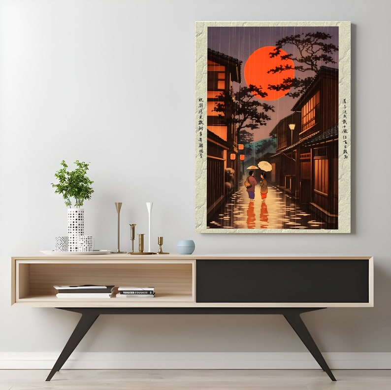 Vintage Ukiyo-e Print: Ushigome Tsuchiya Koitsu Japan - Etsy