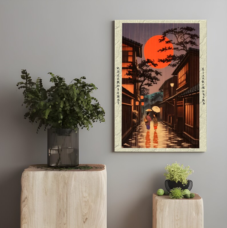 Vintage Ukiyo-e Print: Ushigome Tsuchiya Koitsu Japan - Etsy