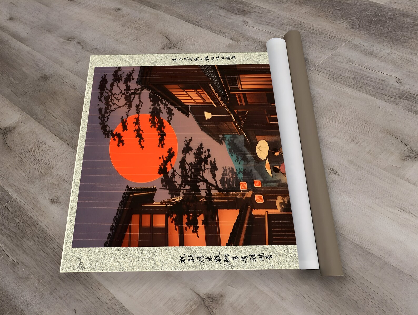 Vintage Ukiyo-e Print: Ushigome Tsuchiya Koitsu Japan - Etsy