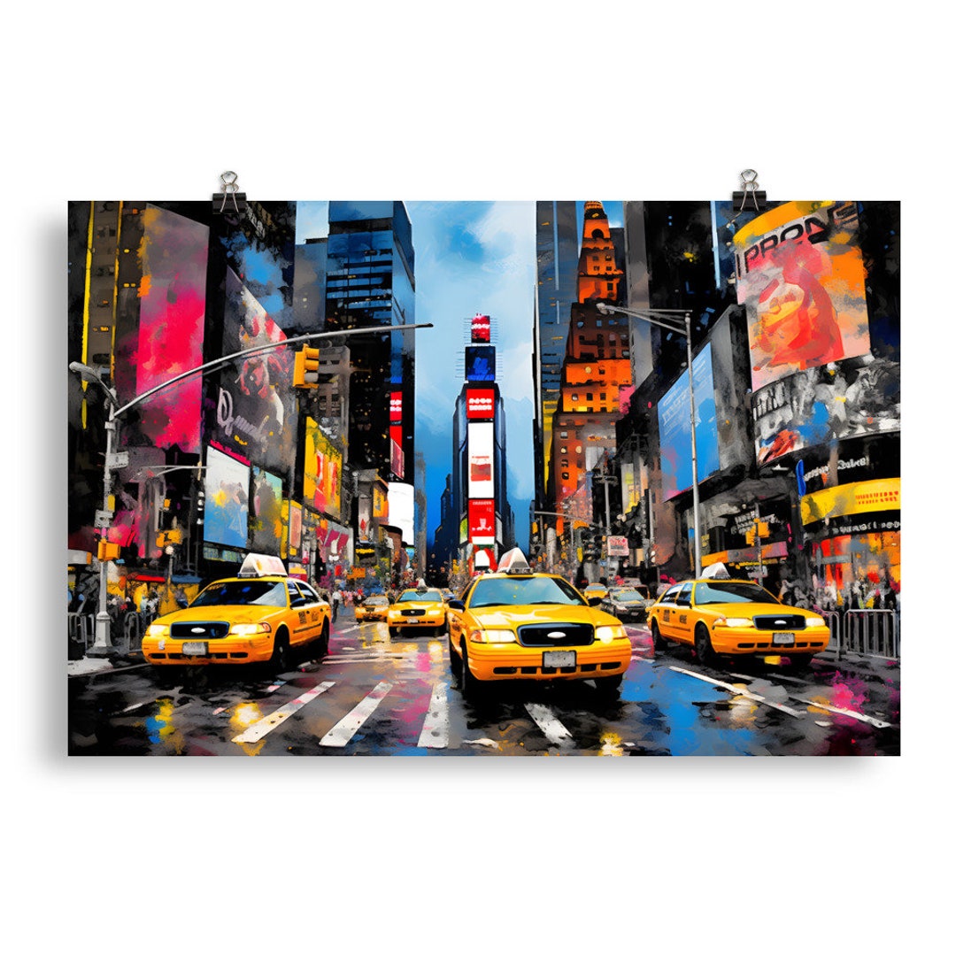 New York Times Square Graffiti: Manhattan's Vibrant Vibe - Urban Cab ...
