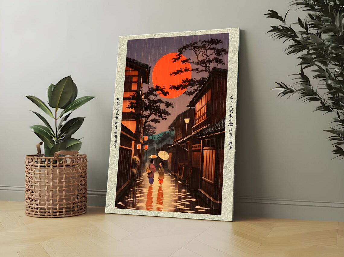 Vintage Ukiyo-e Print: Ushigome Tsuchiya Koitsu Japan - Etsy