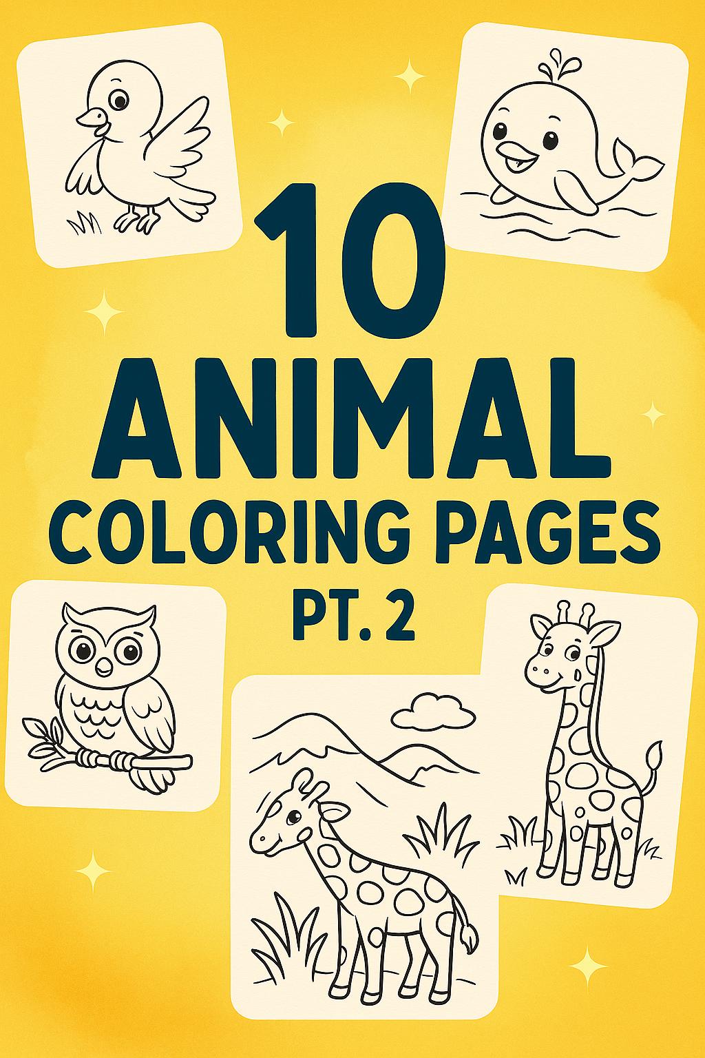 10 Kids’ Coloring Pages | Printable PDF Activity Sheets | Animals, Cars ...