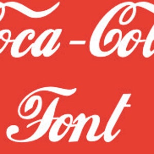 Coca-cola Font Ttf Retrò Vintage Originale - Etsy