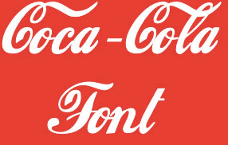 Coca-cola Font Ttf Retrò Vintage Originale - Etsy