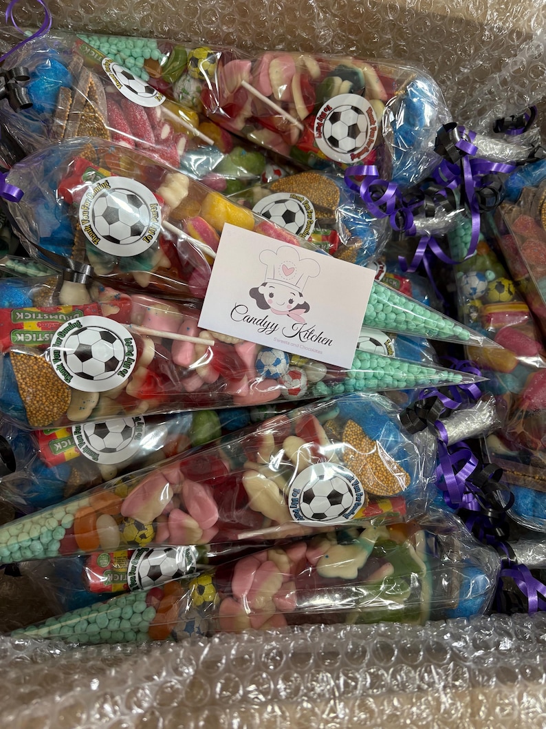 Football Sweet Cones - Etsy UK