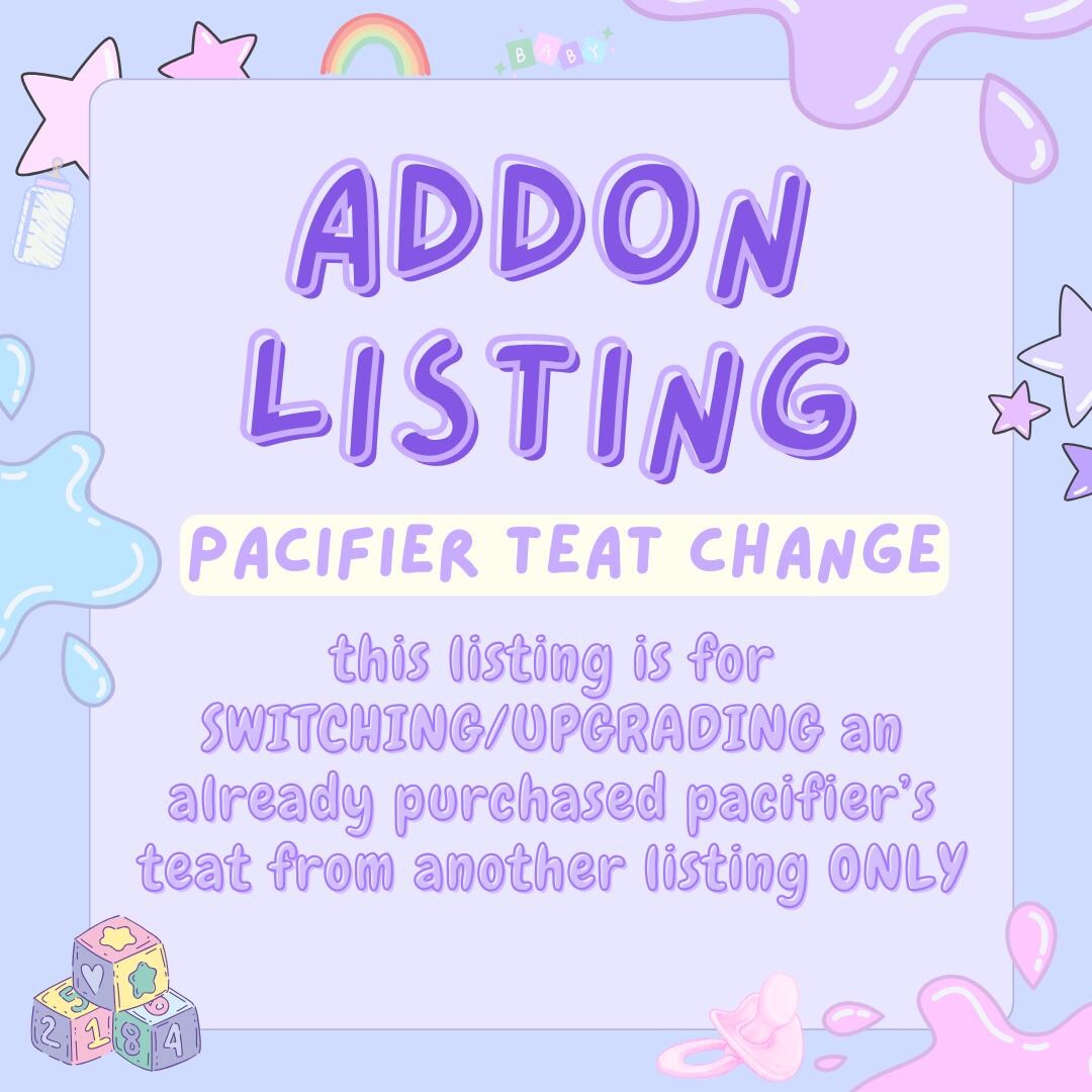 ADDON: Teats for Adult Pacifiers - Littlespace, Agere/age Regression ...