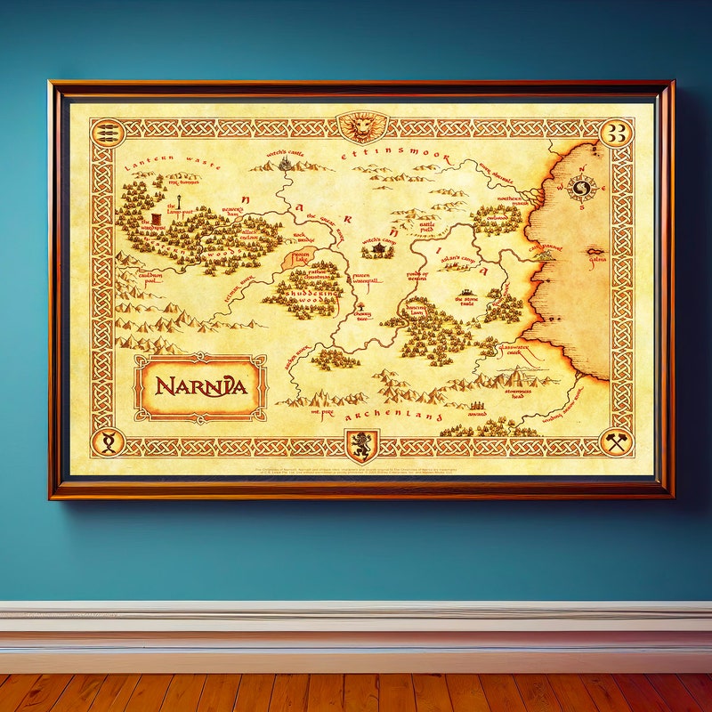 Map of Narnia - Etsy