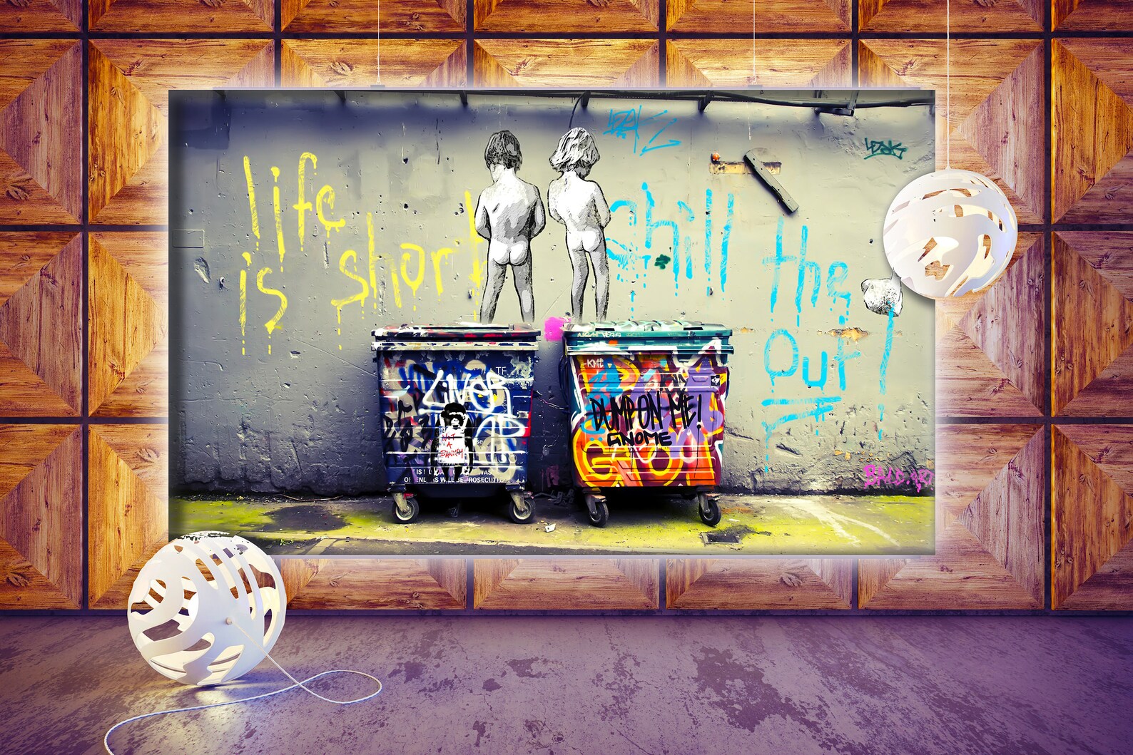 Printable Digital of Banksy's Famous Artwork,banksy Life is Short ...