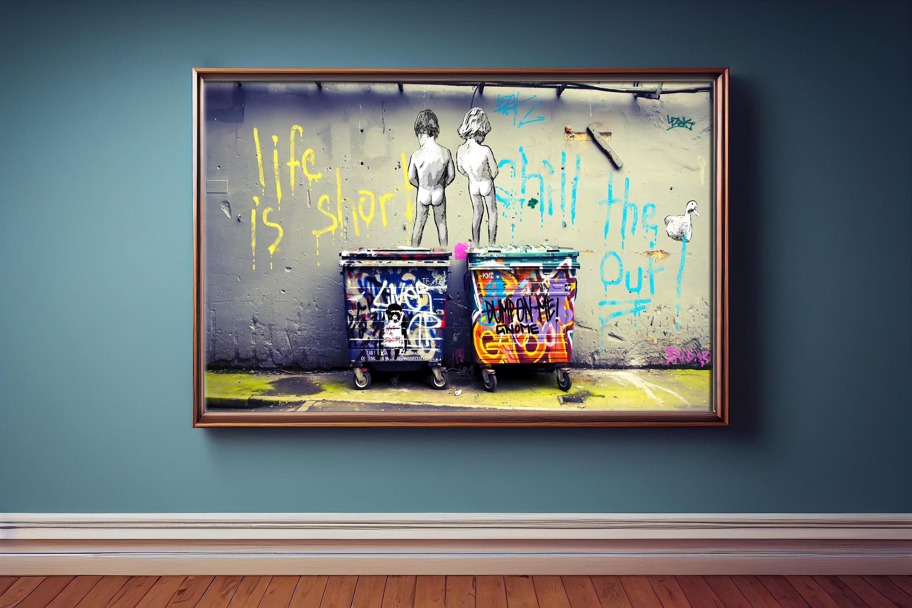 Printable Digital of Banksy's Famous Artwork,banksy Life is Short ...