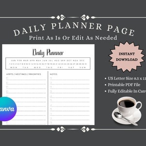 Canva Template to Do List Printable, Goodnotes Compatible Simple ...