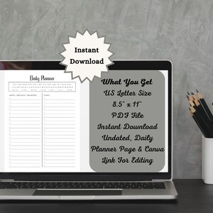 Canva Template to Do List Printable, Goodnotes Compatible Simple ...
