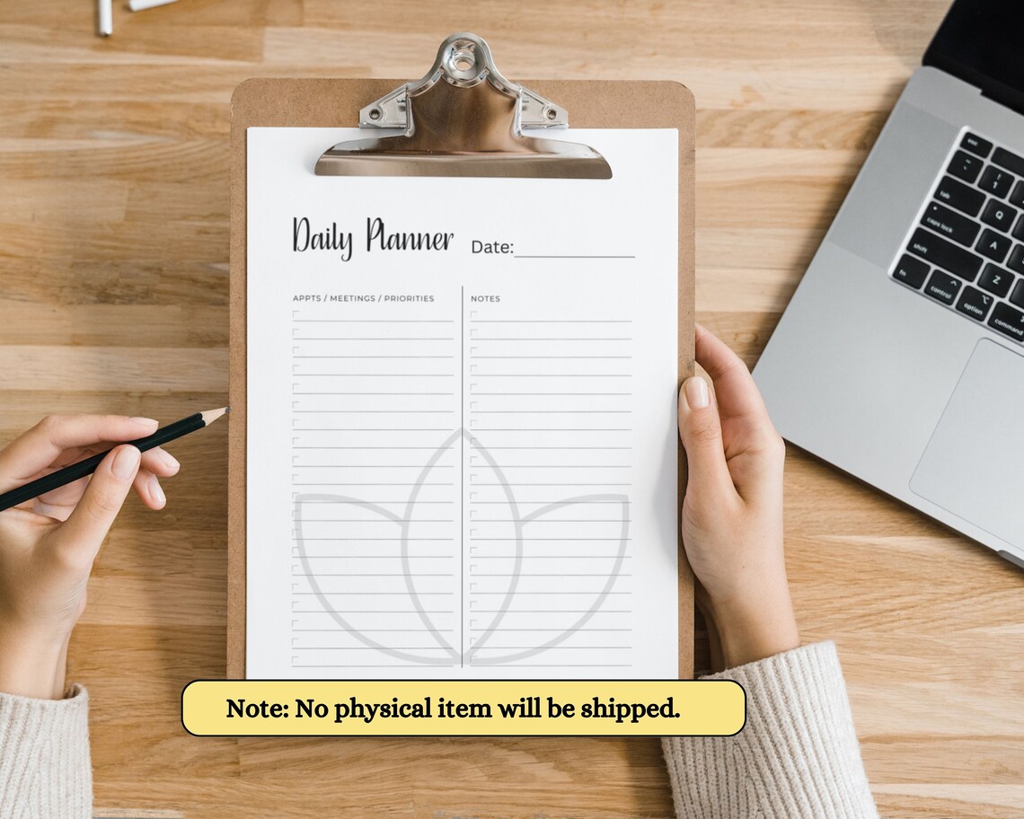 Printable Schedule Goodnotes Checklist Daily Planner Page Printable to ...