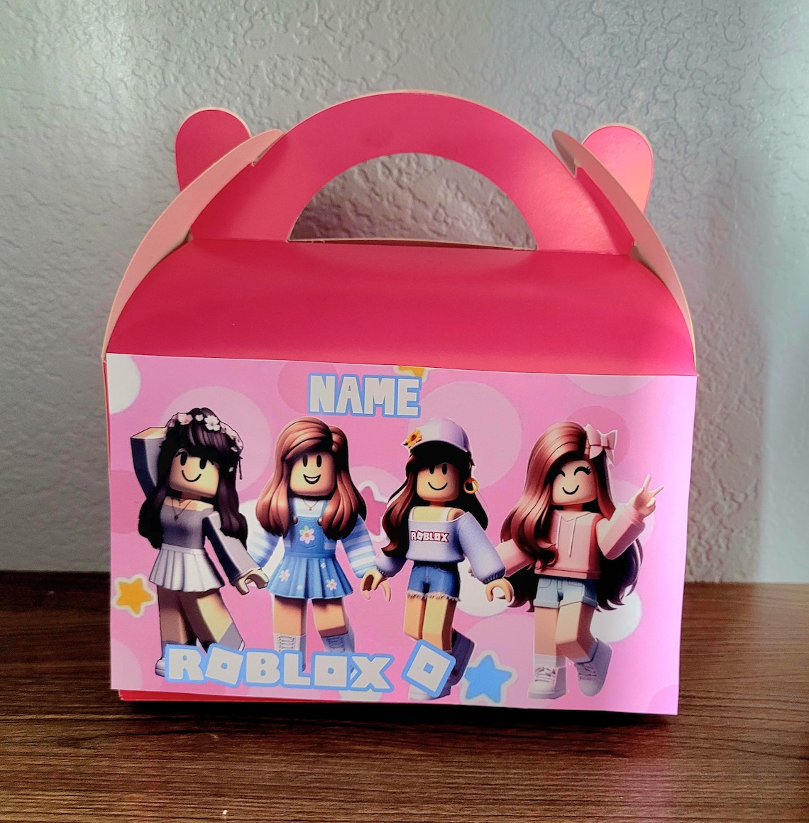 Roblox Favor Box Girl Roblox Box Boy Roblox Birthday Roblox Custom ...