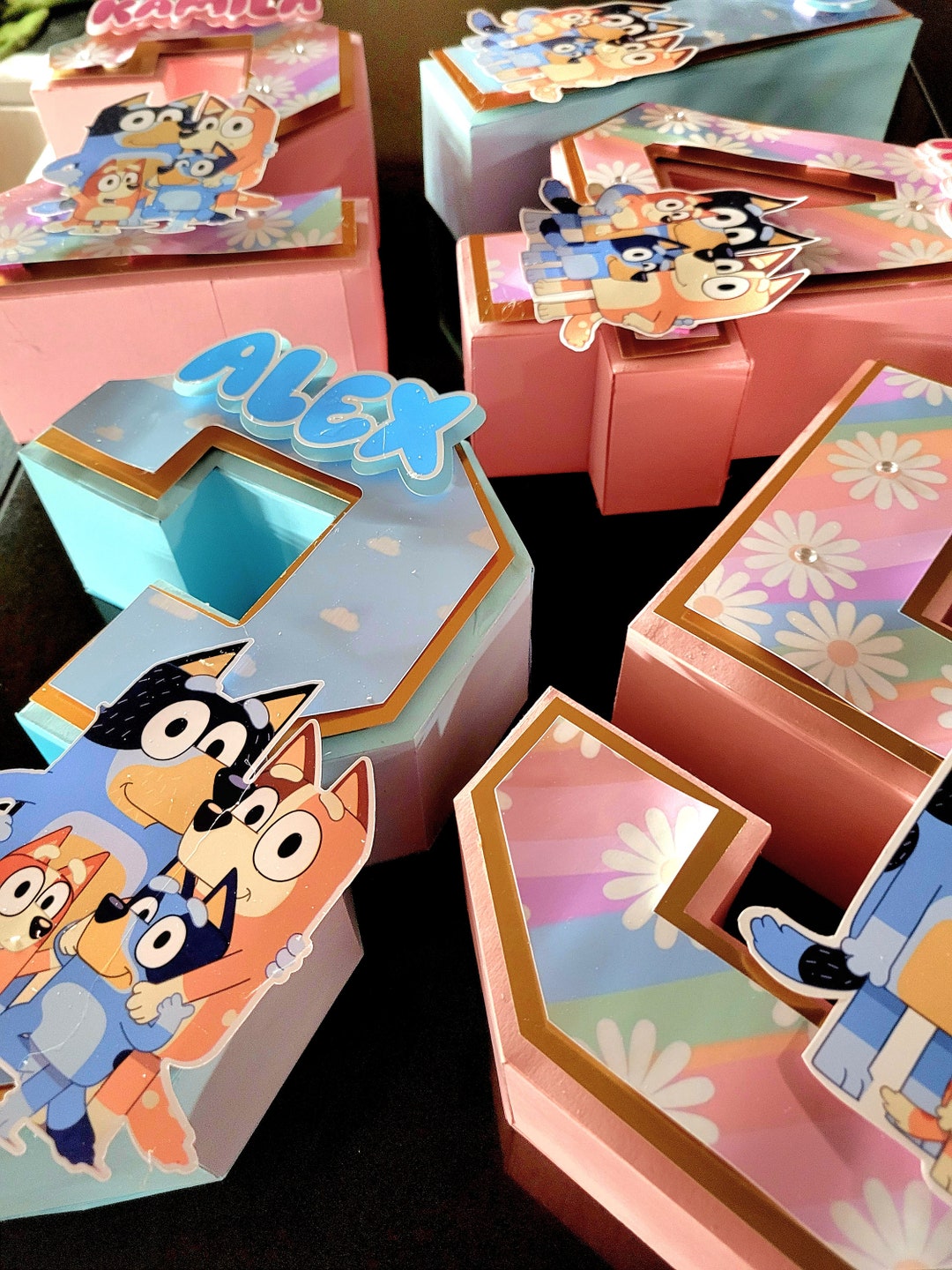 10in. 3D Number or Letters Bluey Decoration Bluey Birthday Party Bluey ...