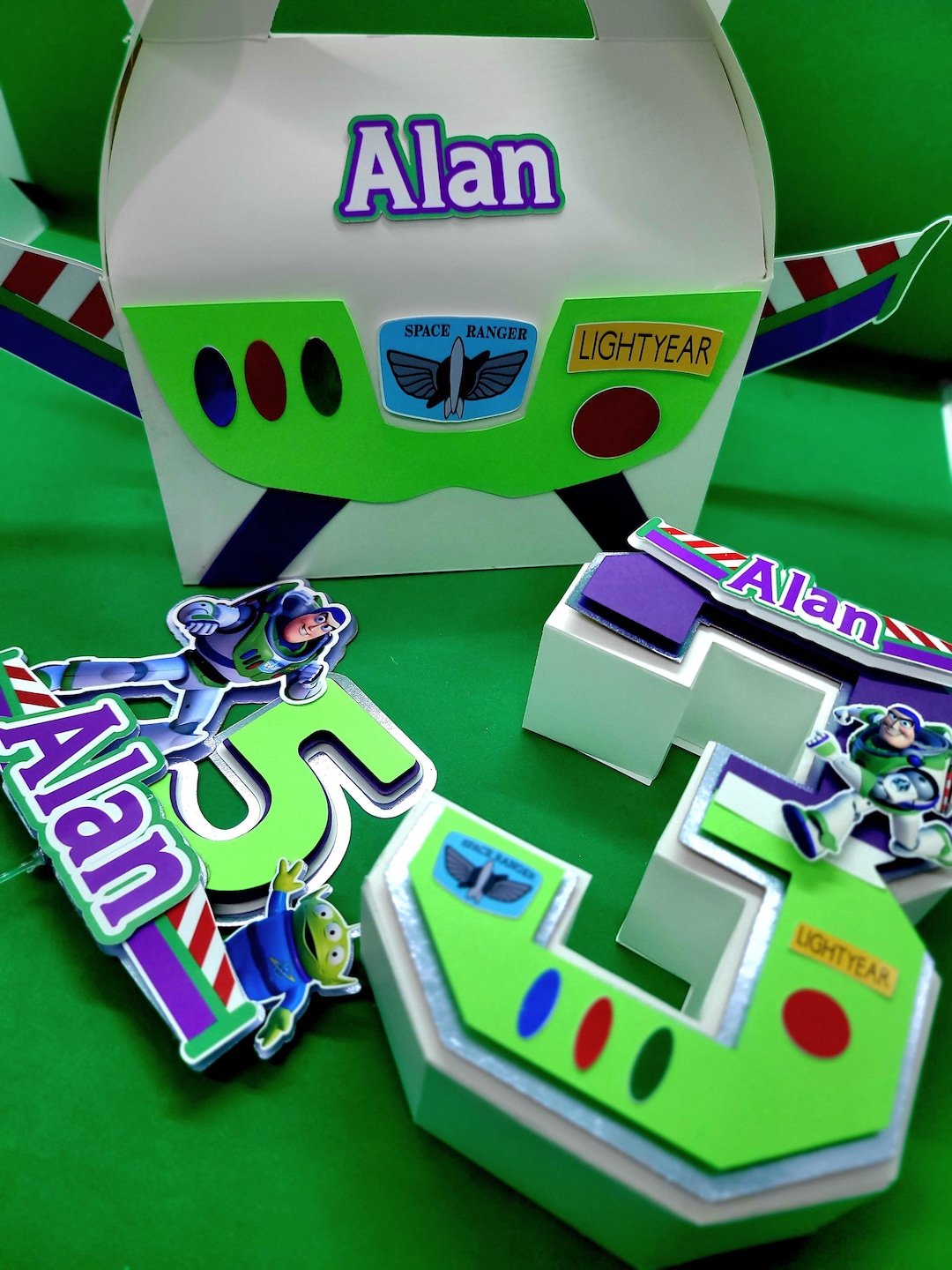 Buzz Lightyear Birthday Party Buzz Lightyear 3D Number or Letter Buzz ...
