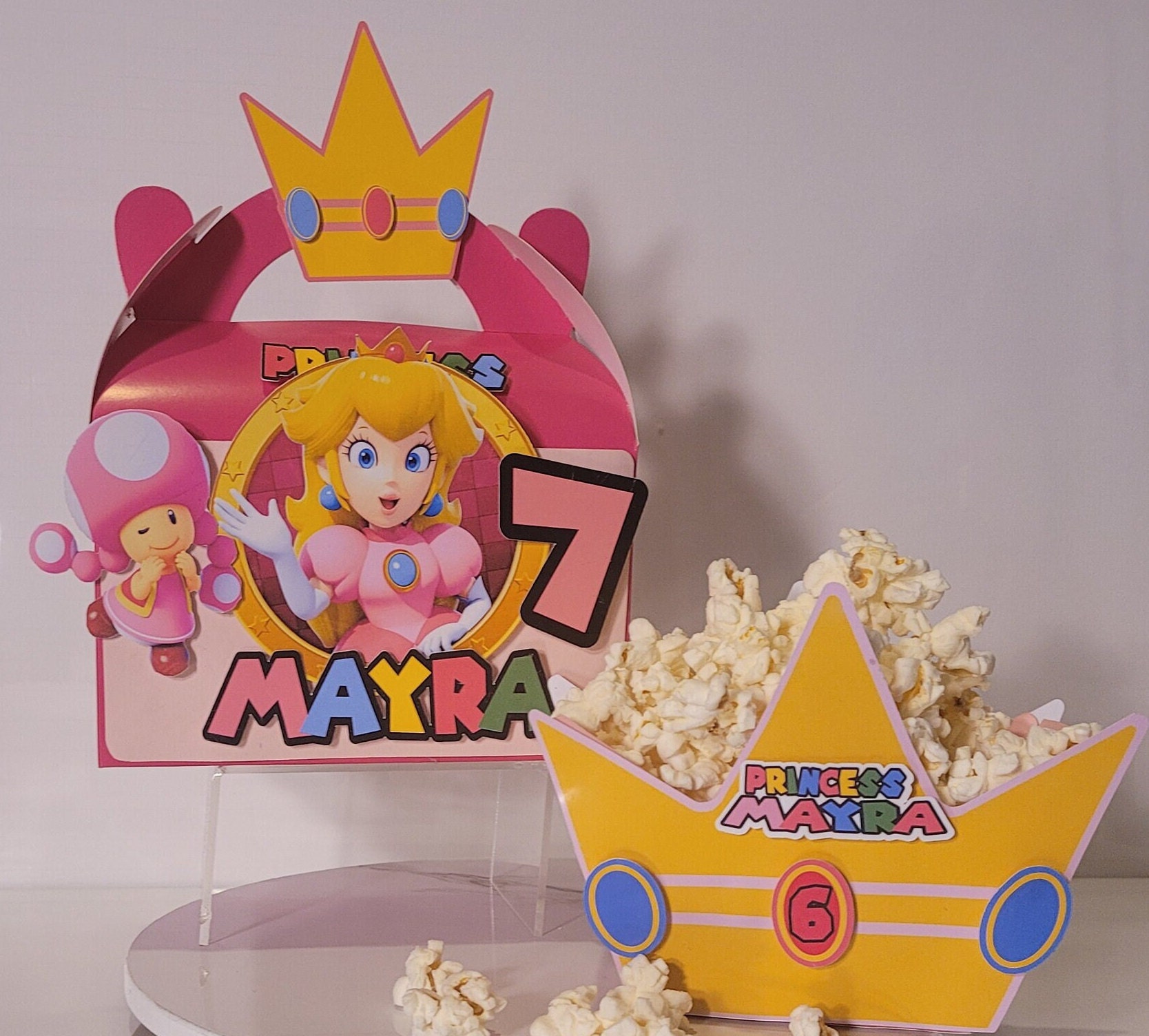 Princess Peach Favor/ Princess Peach Goodie Box/ Princess - Etsy