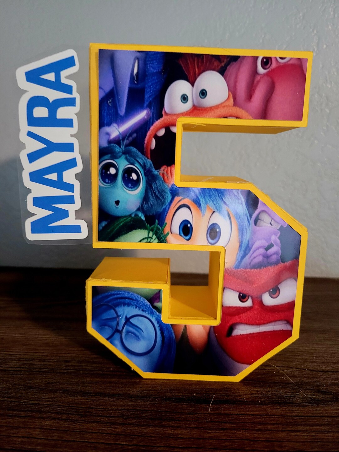 Inside Out Party. Favor Box, Favor Bag, 10 In. 3D Number or Letter. - Etsy