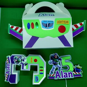 Buzz Lightyear Birthday Party Buzz Lightyear 3D Number or Letter Buzz ...