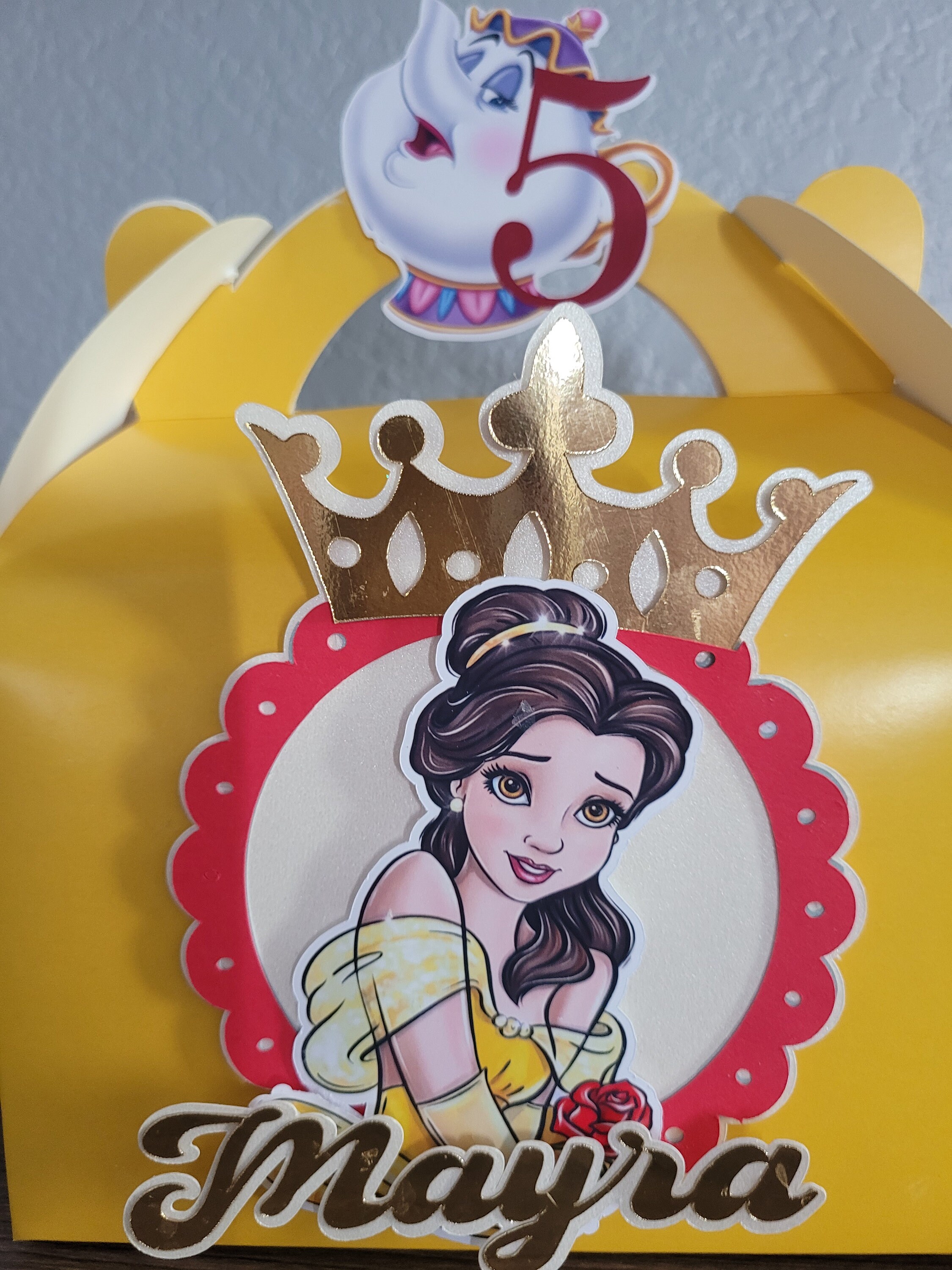 Set of 6 Princesss Favor Boxe Princess Goodie Box Princess Birthday ...