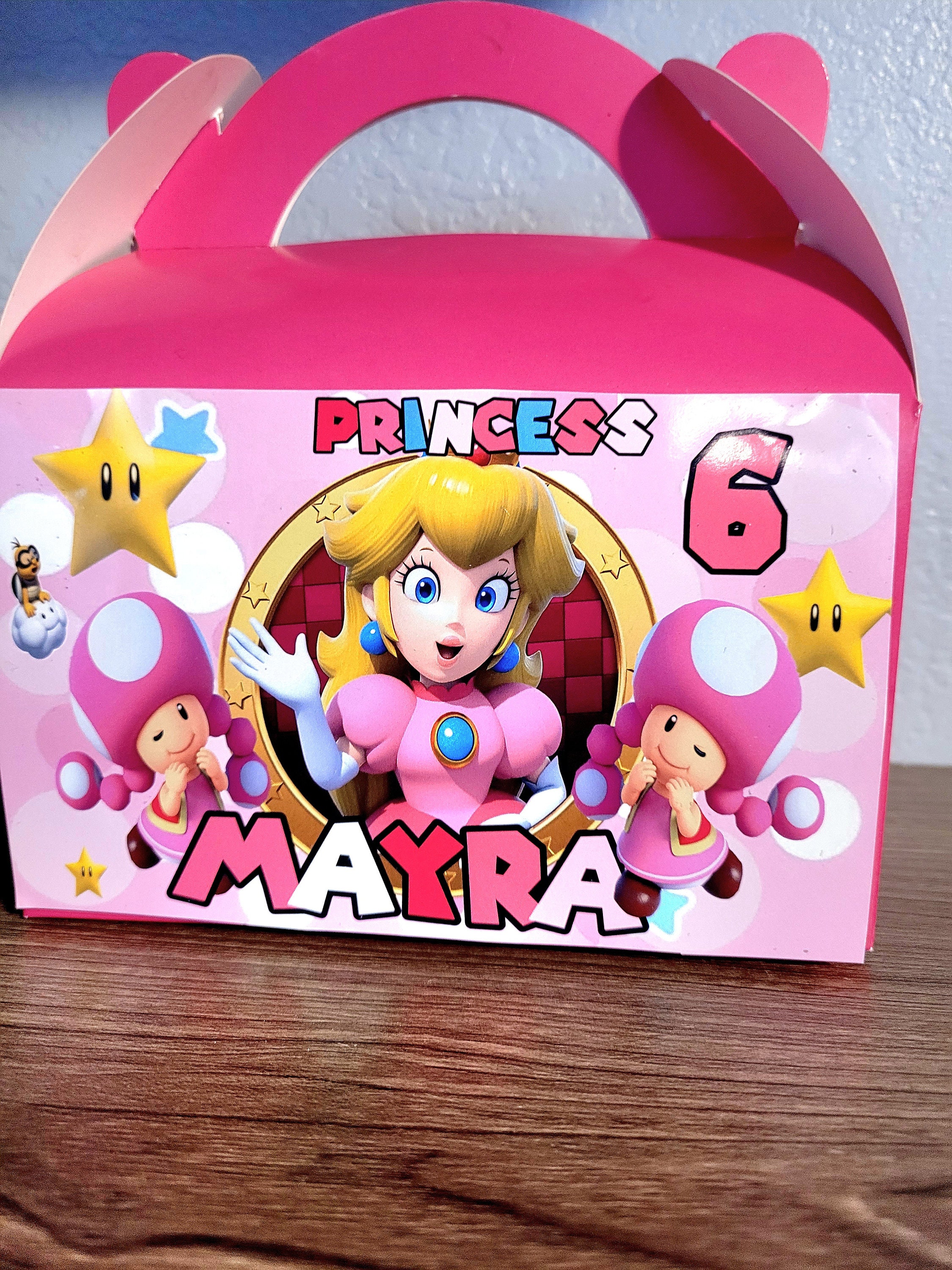 Pink Princess Peach Favor Box Princess Peach Goodie Box Princess Peach ...